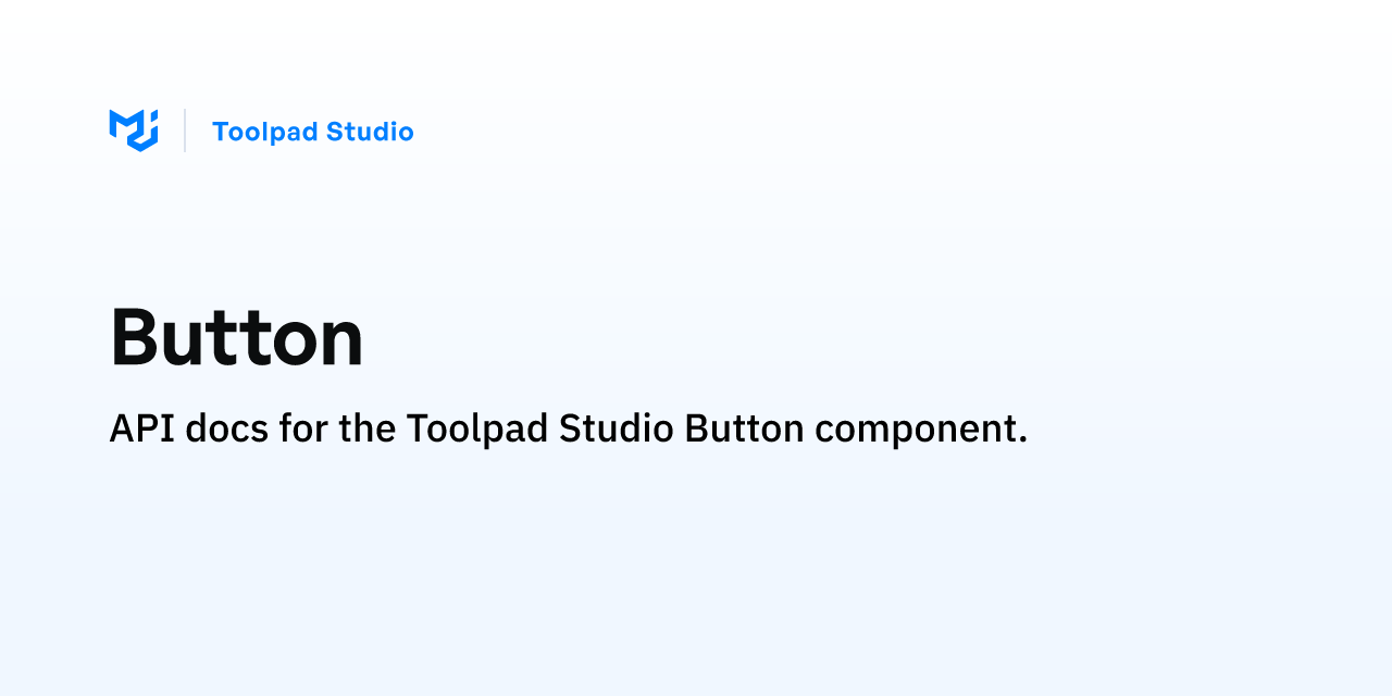 Button - Toolpad Studio