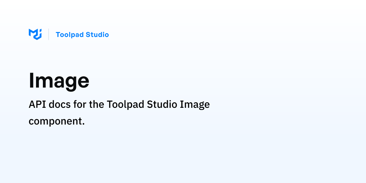 Image - Toolpad Studio