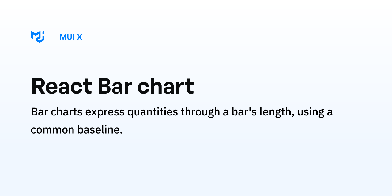 React Bar Chart Mui X