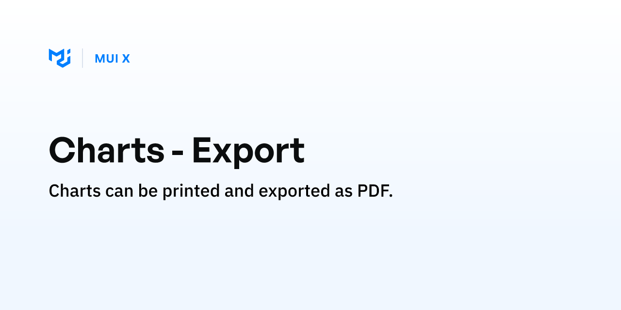 Charts Export Mui X