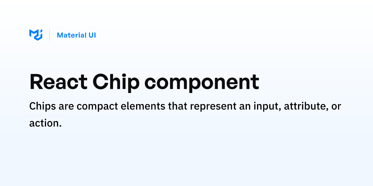 React Chip Component Material Ui