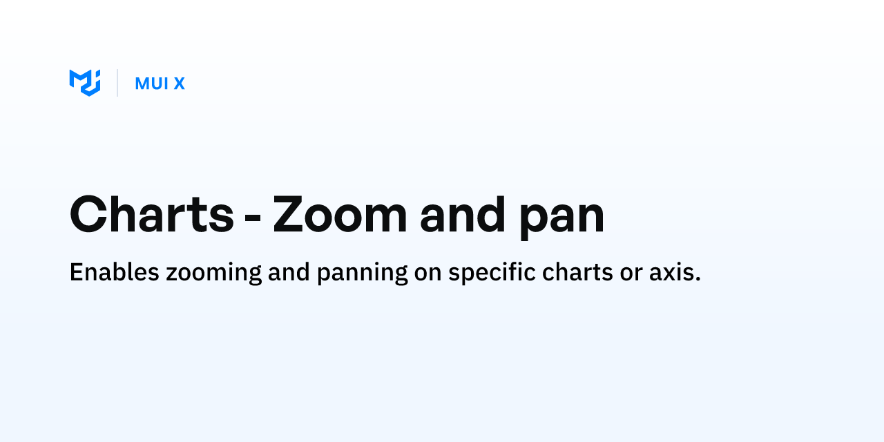 Charts - Zoom and pan - MUI X