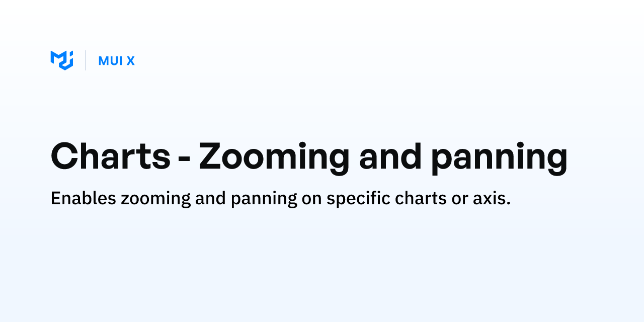 Charts - Zooming and panning - MUI X