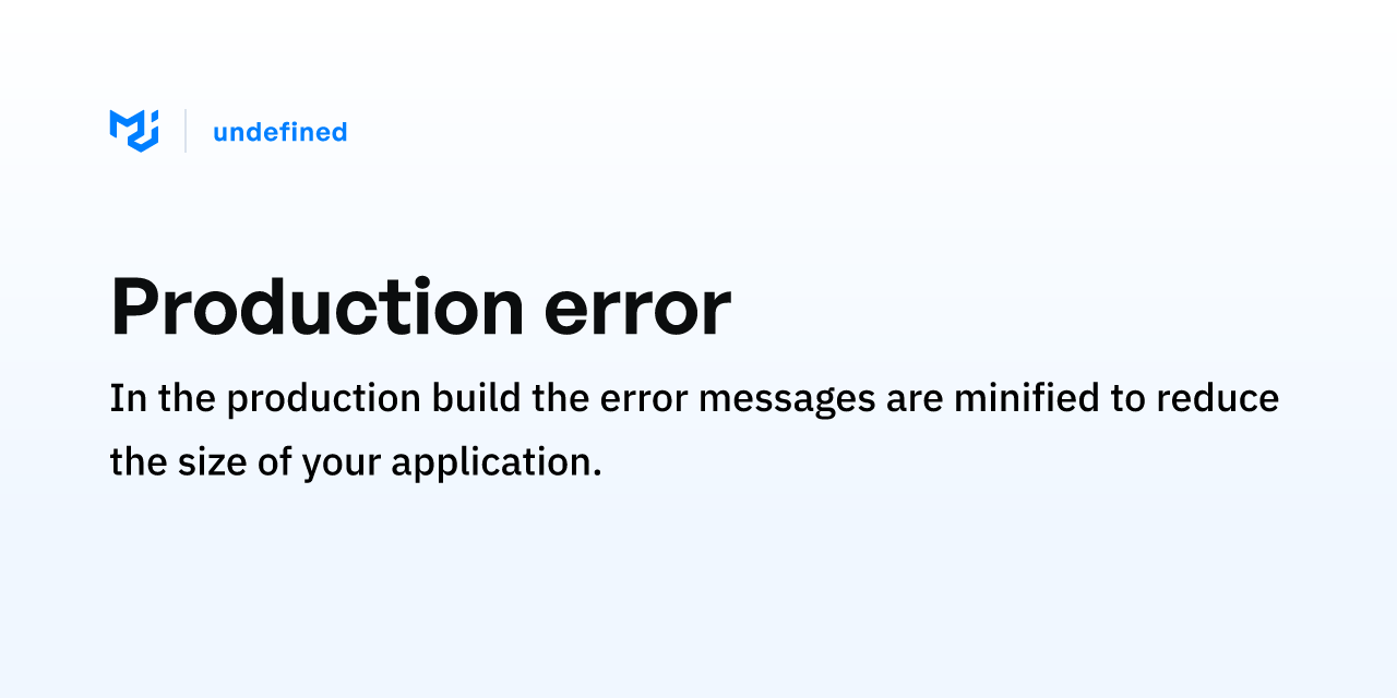 Production Error 4182
