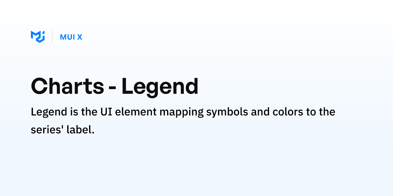 Charts - Legend - MUI X