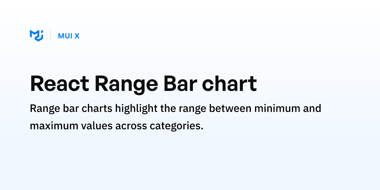 React Range Bar chart - MUI X