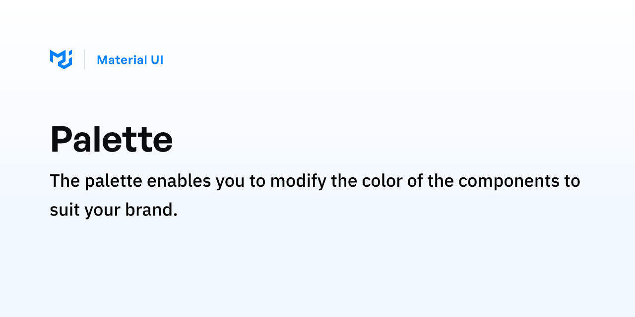 Palette - Material UI