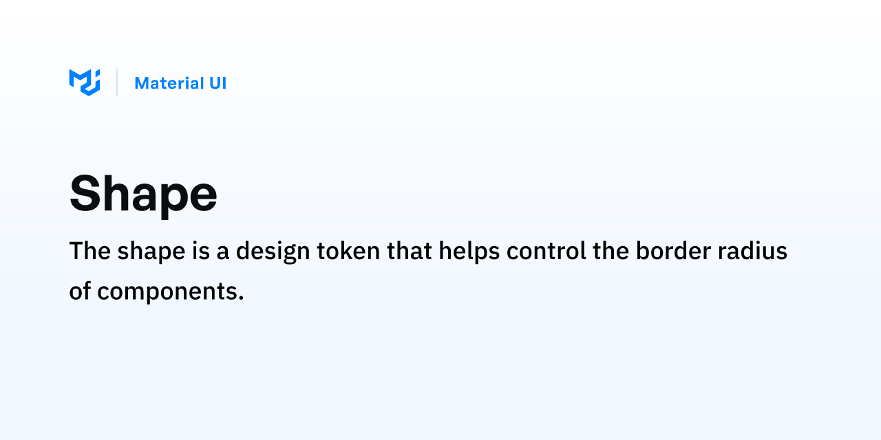 Shape - Material UI