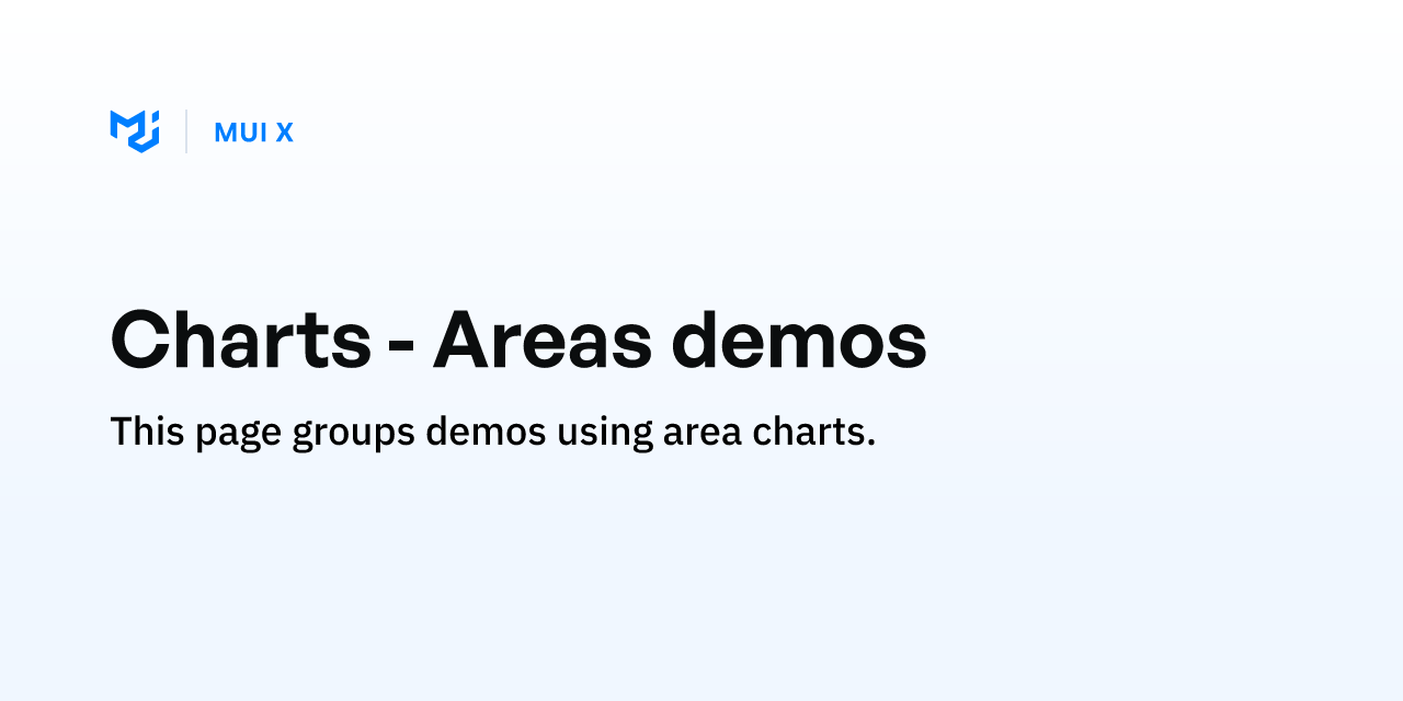 Charts - Areas demos - MUI X