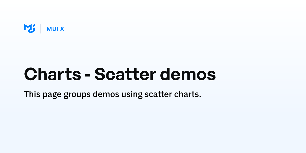 Charts Scatter Demos Mui X