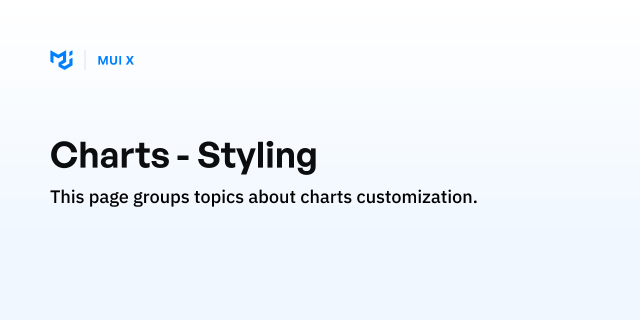 Charts - Styling - MUI X