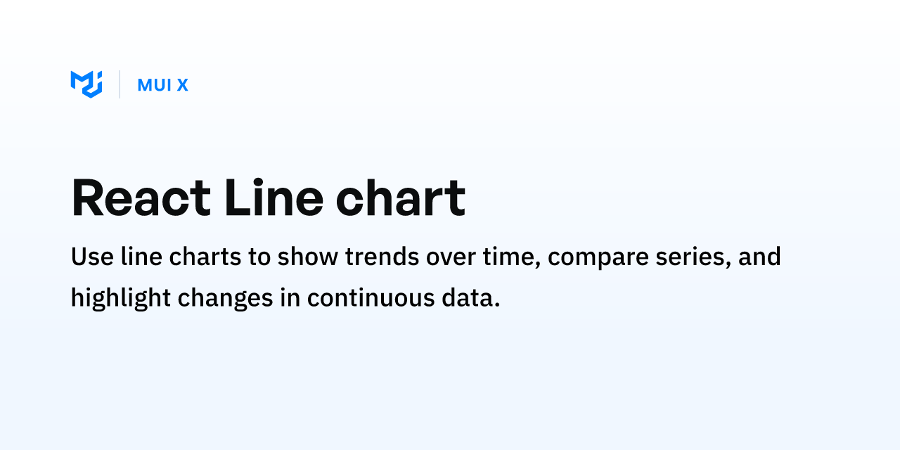 React Line chart - MUI X