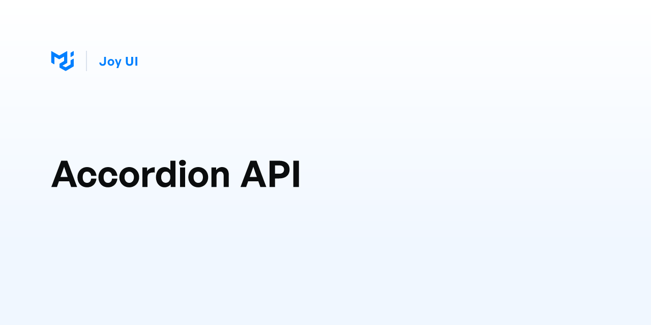 Accordion Api Joy Ui