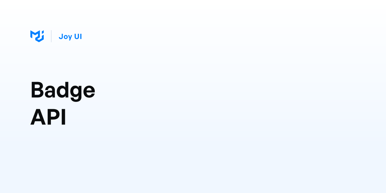 Badge Api Joy Ui