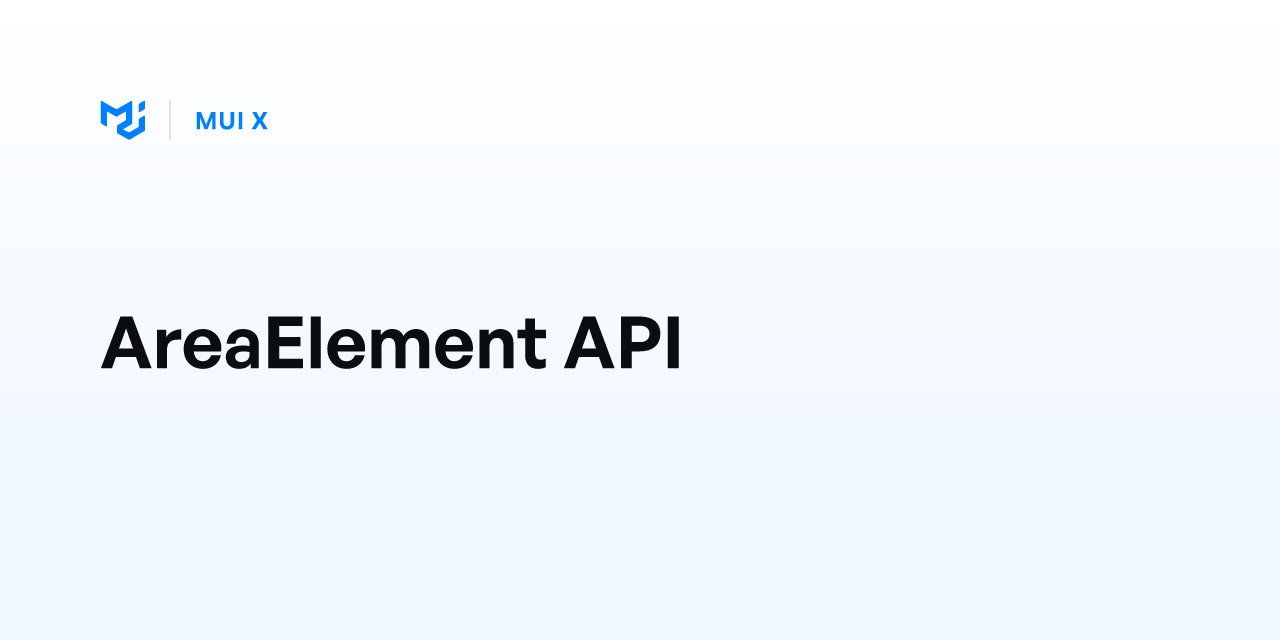 AreaElement API - MUI X