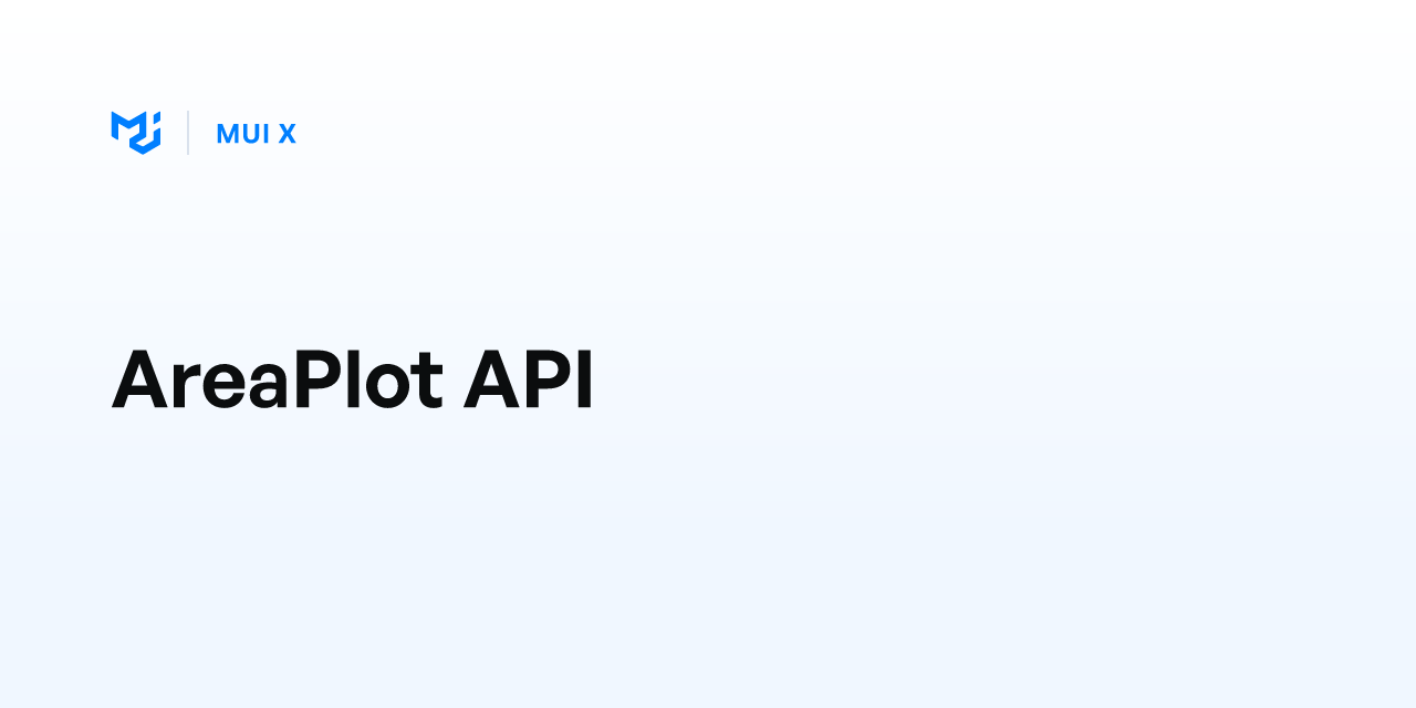 Areaplot Api Mui X