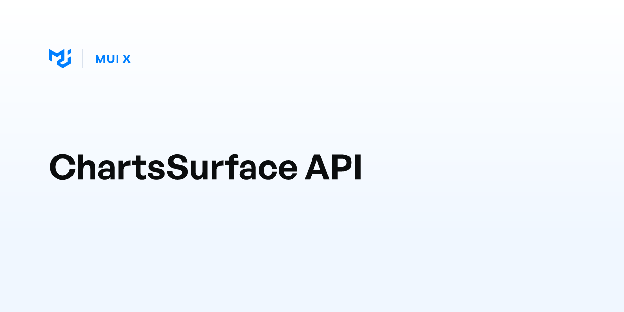 Chartssurface Api Mui X