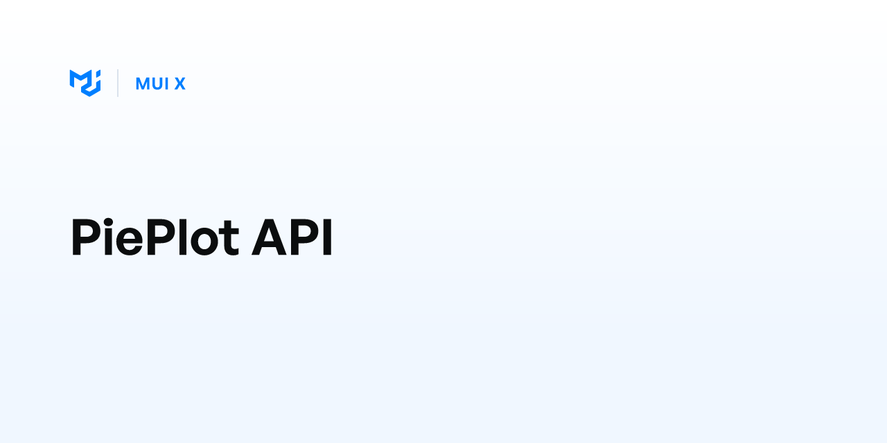 Pieplot Api Mui X