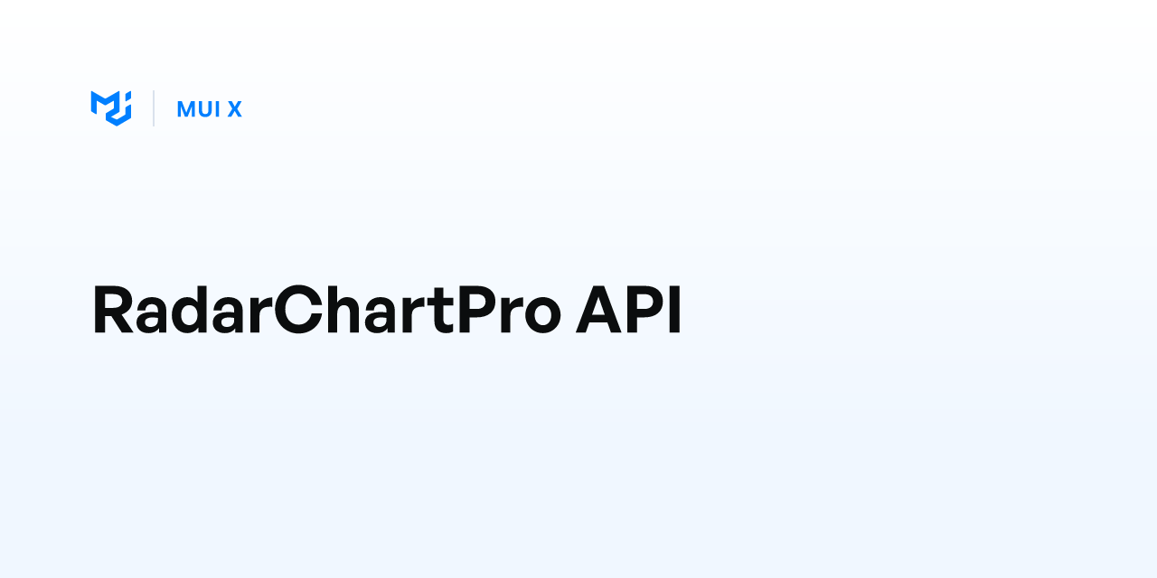 Radarchartpro Api Mui X