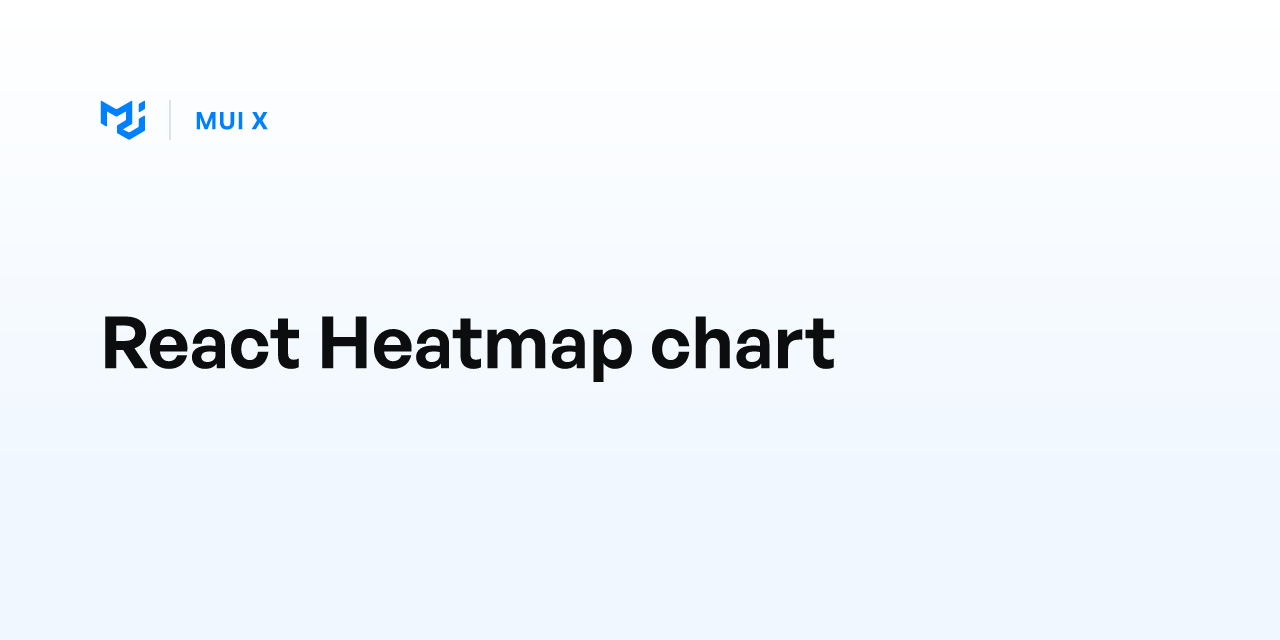 React Heatmap chart - MUI X