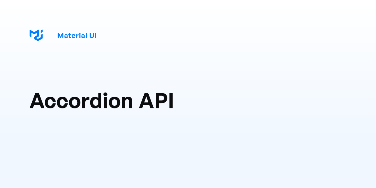 Accordion Api Material Ui