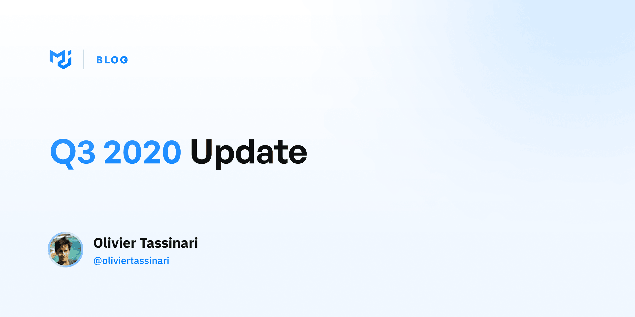 Q3 2020 Update - MUI