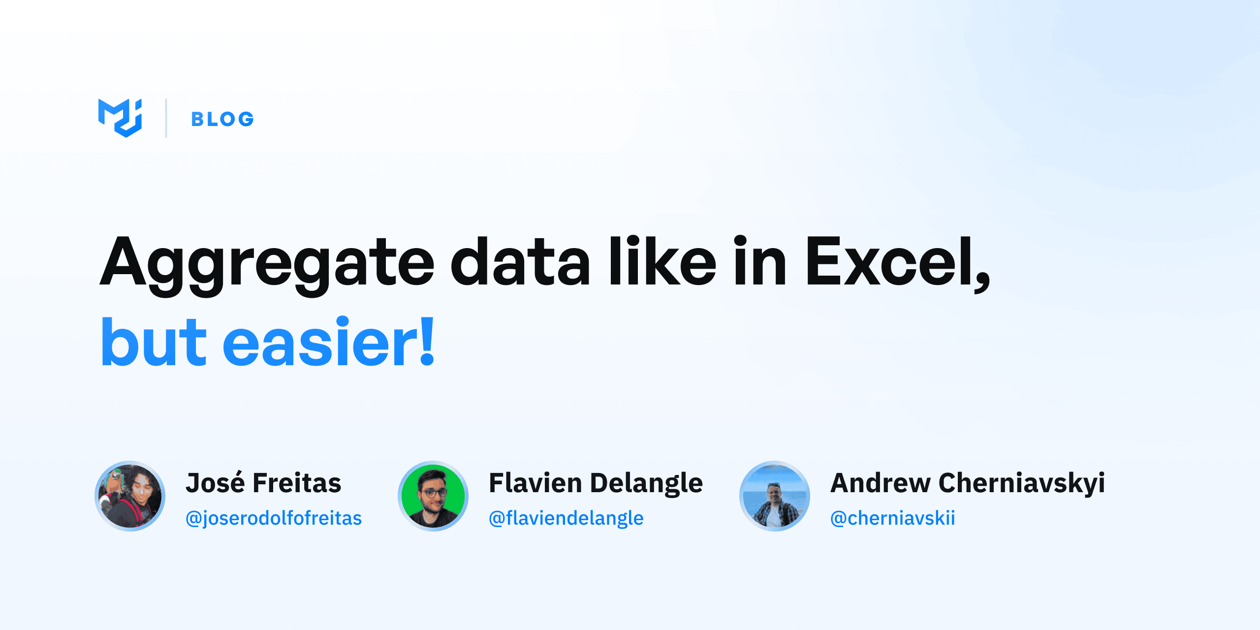 Aggregate data like in Excel, but easier! - MUI