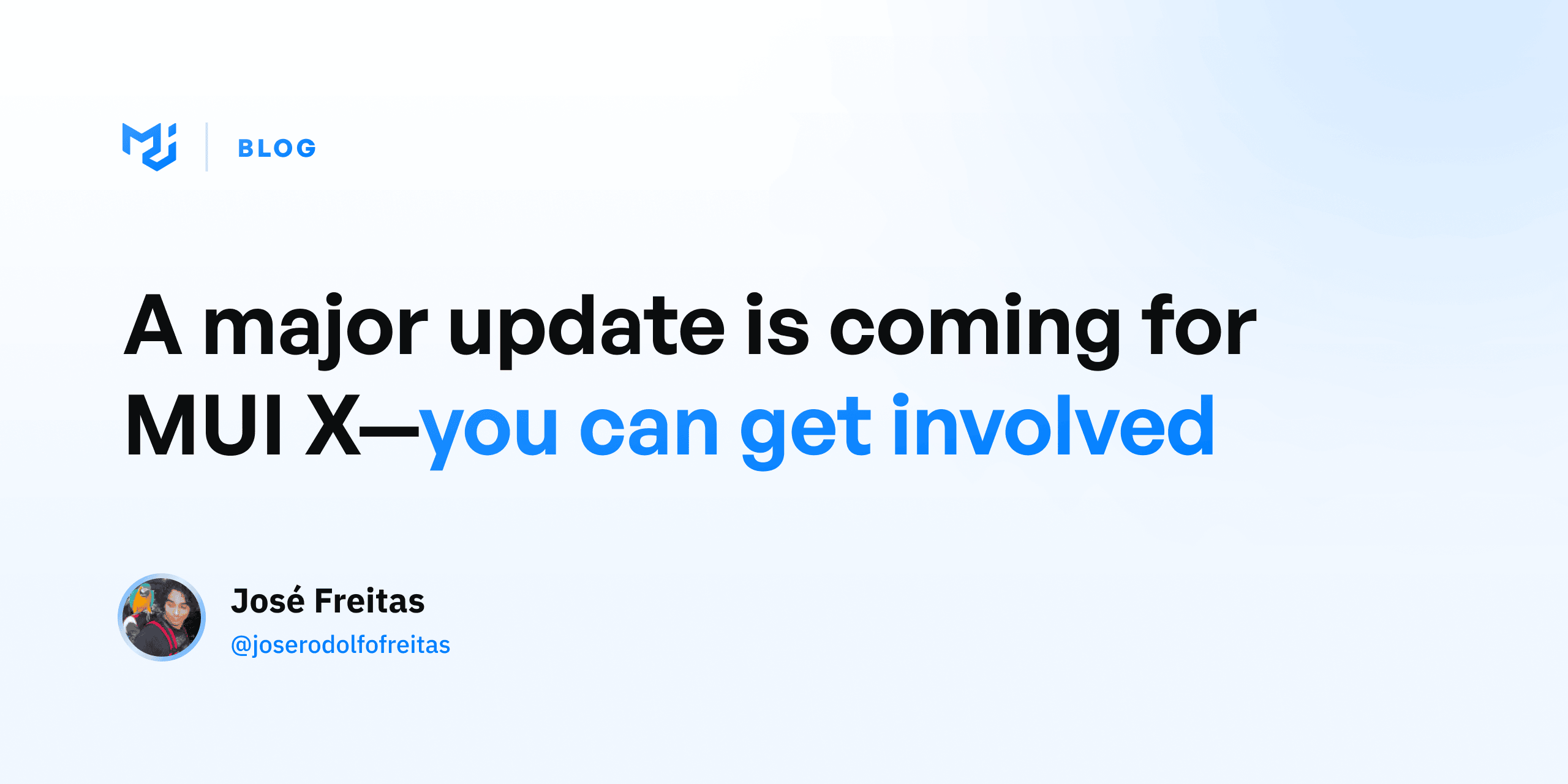 A major update is coming for MUI X—and you can get involved - MUI